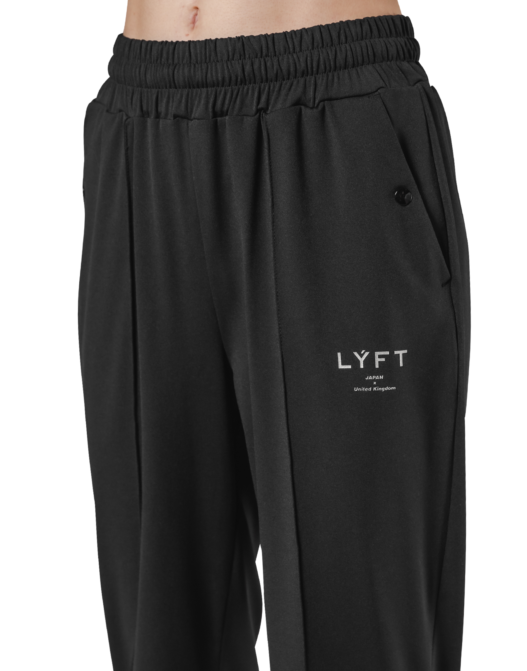 Stretch Pleats Jersey Pants 2 - Black – LÝFT