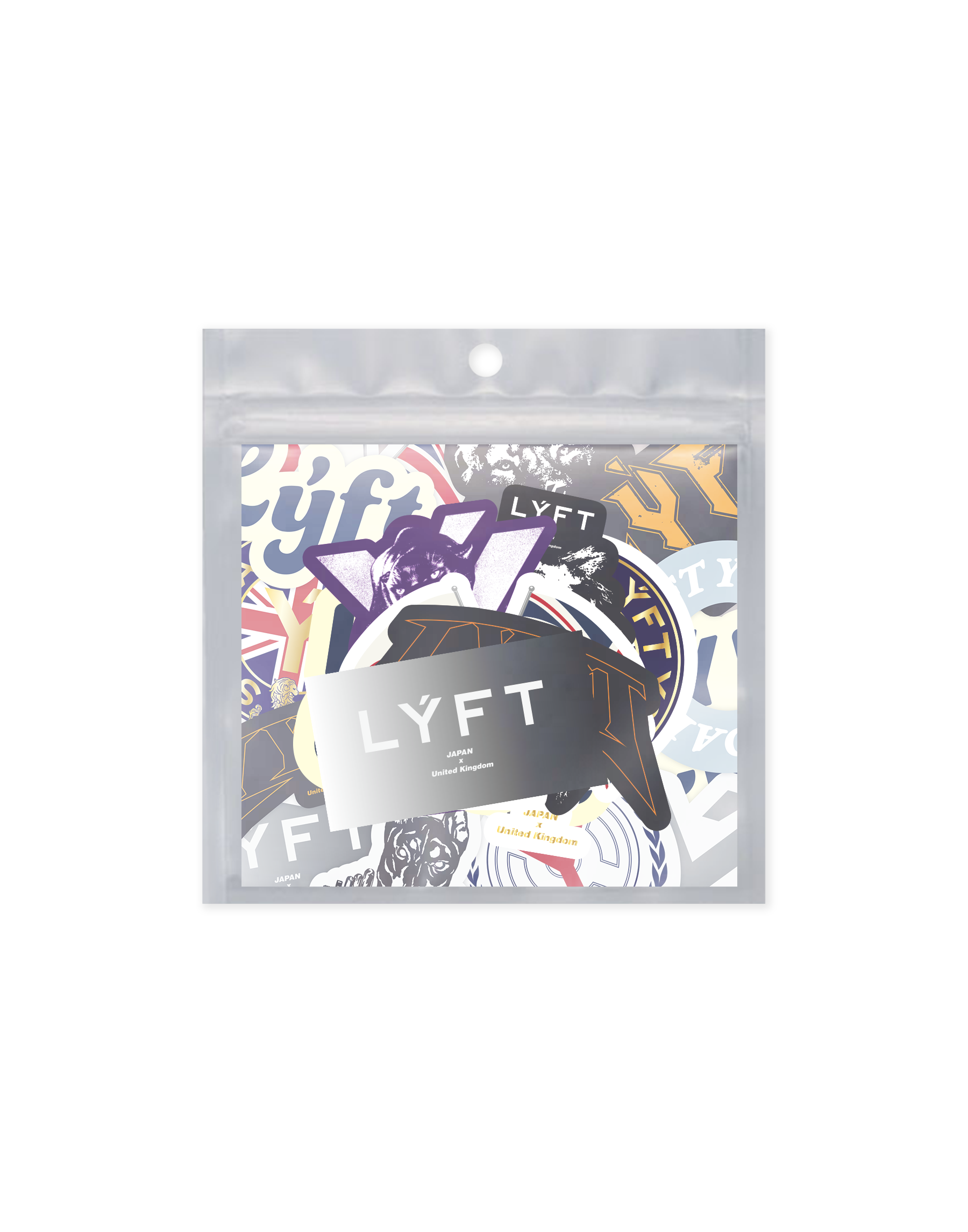 LÝFT Design Sticker Set Ver.1 - Silver
