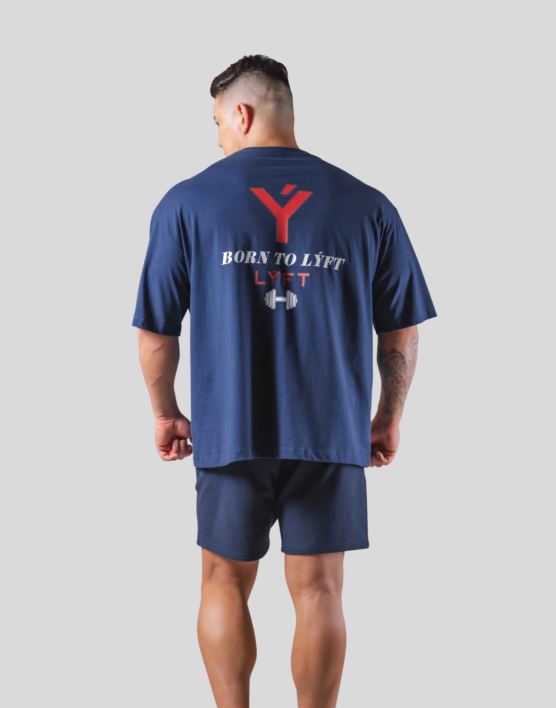 Multi Logo Big T-Shirt - Navy – LÝFT