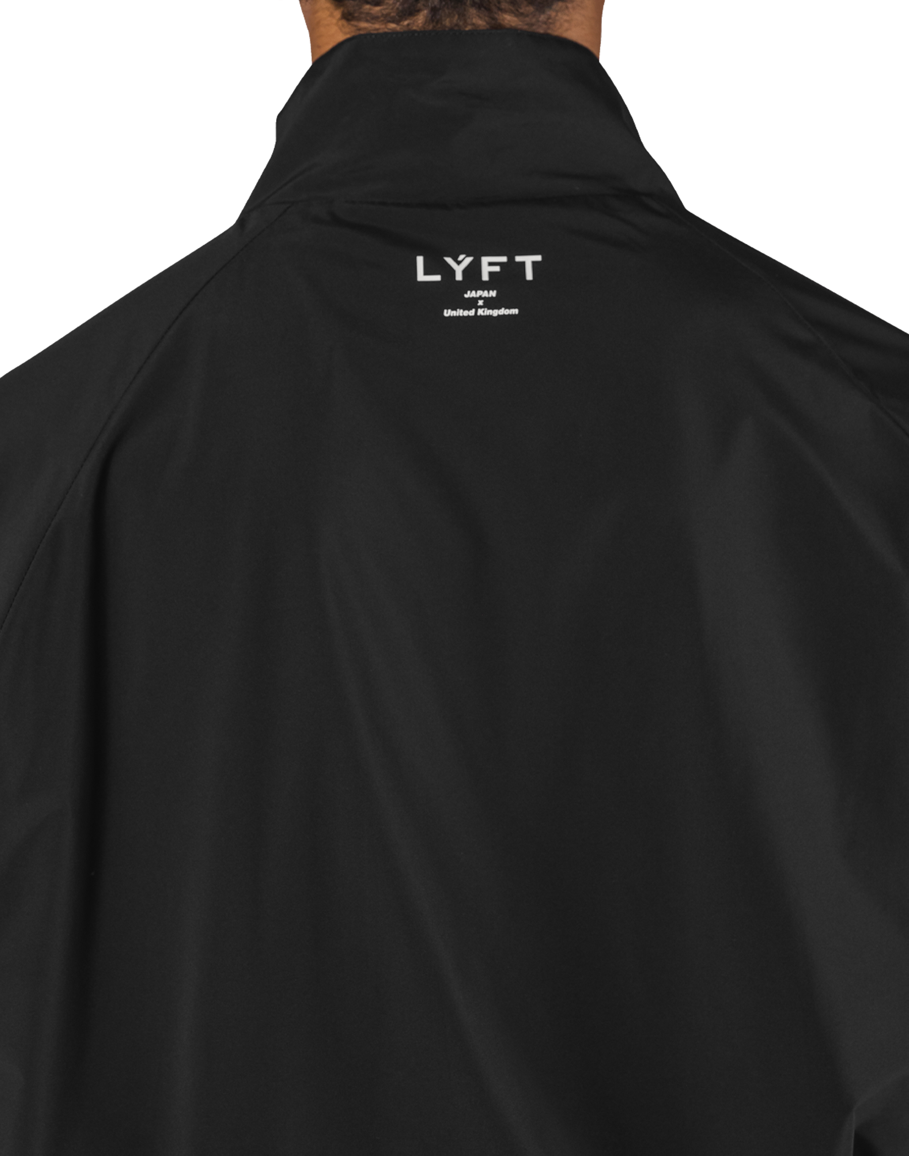 Basic Nylon Zip Up Jacket - Black – LÝFT