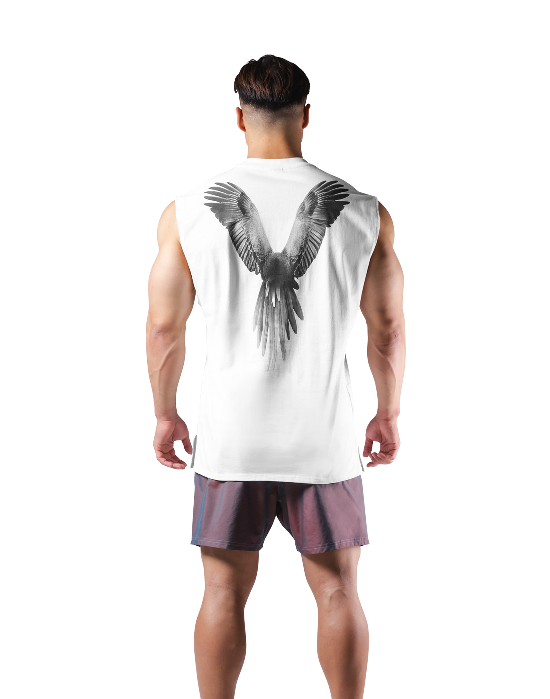 Bird Graphic No Sleeve - White – LÝFT