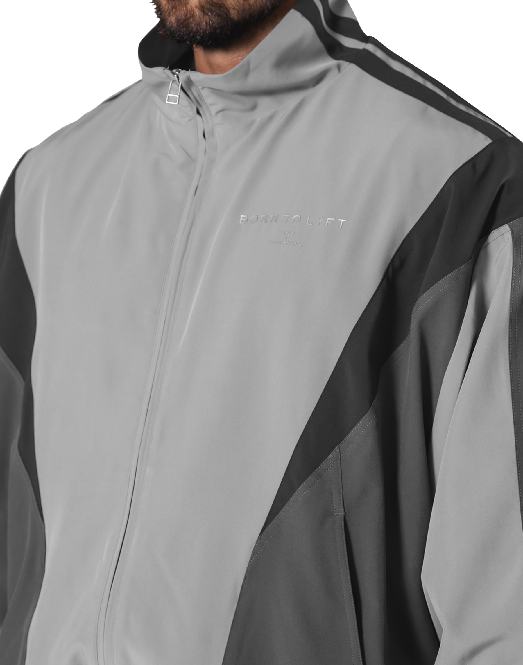 2Line Oversize Track Jacket - Grey – LÝFT