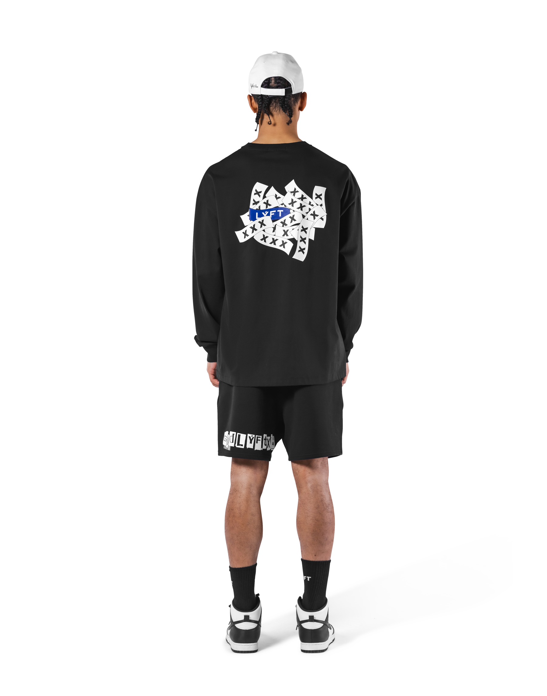 LÝFT × XXX Limited Big Long T-Shirts - Black