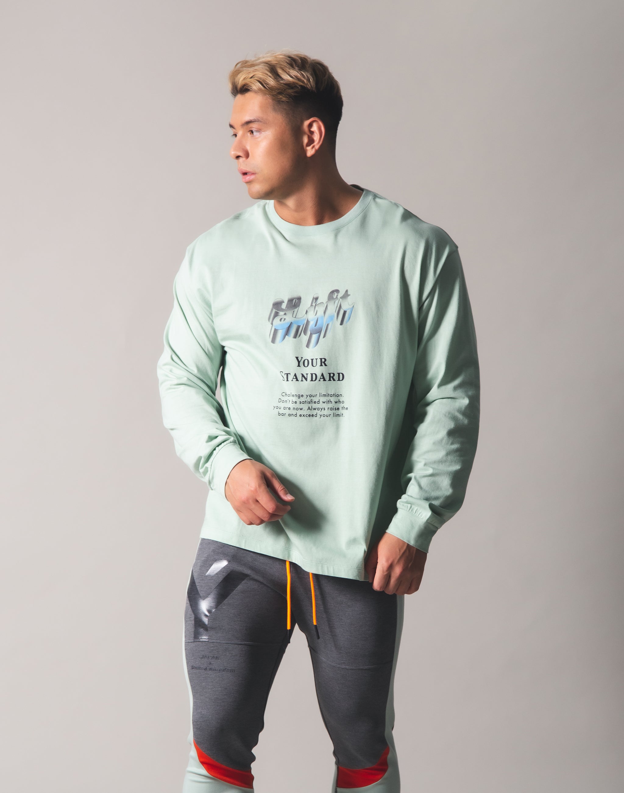 Metalic Logo Long T-Shirt - Mint – LÝFT