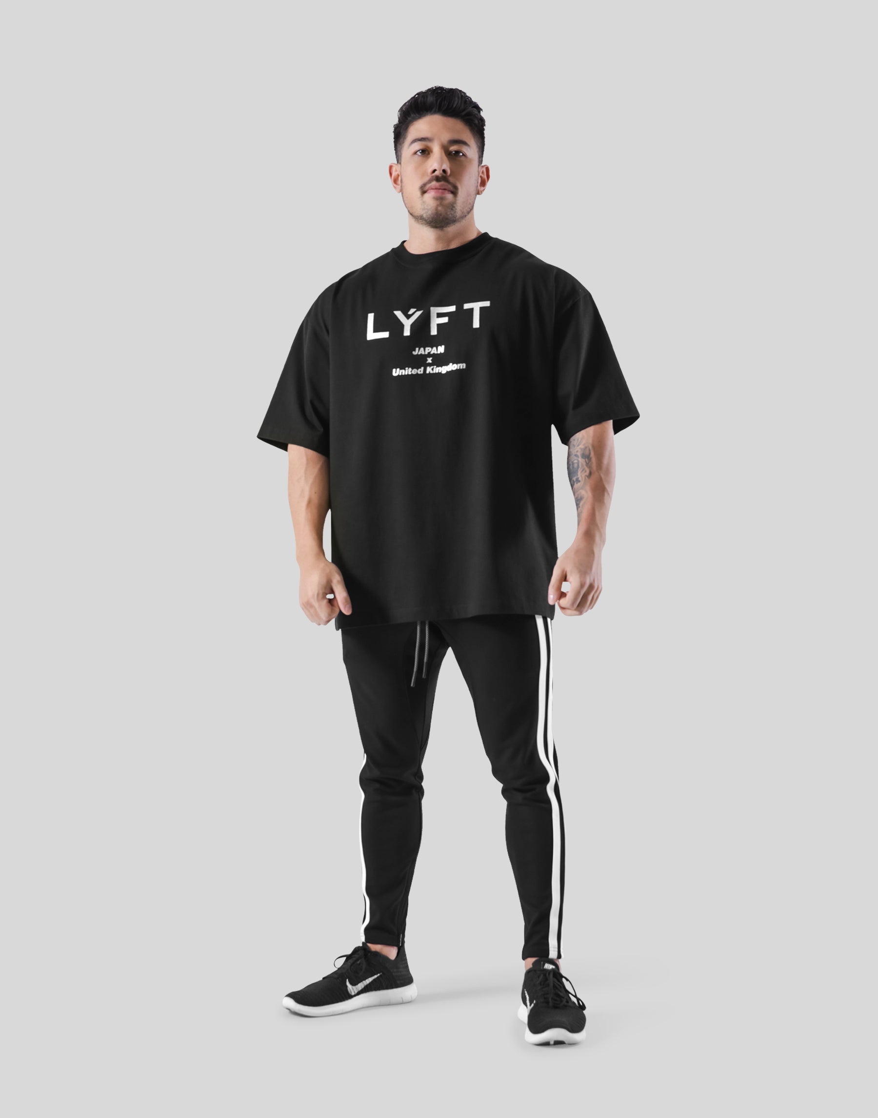 LÝFT Logo Big T-Shirt - Black